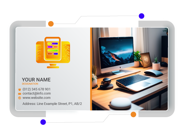 Computer Business Card Maker - Computer Visiting Card