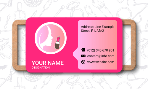 Cosmetics Business Card Maker - Cosmetics Visiting Card