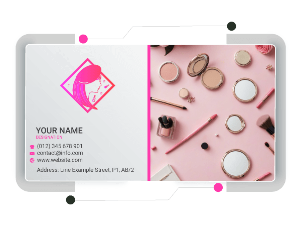 Cosmetics Business Card Maker - Cosmetics Visiting Card