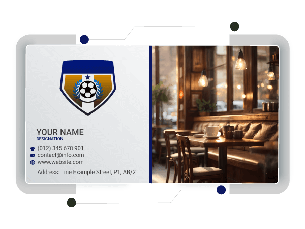 Football Business Card Maker - Football Visiting Card